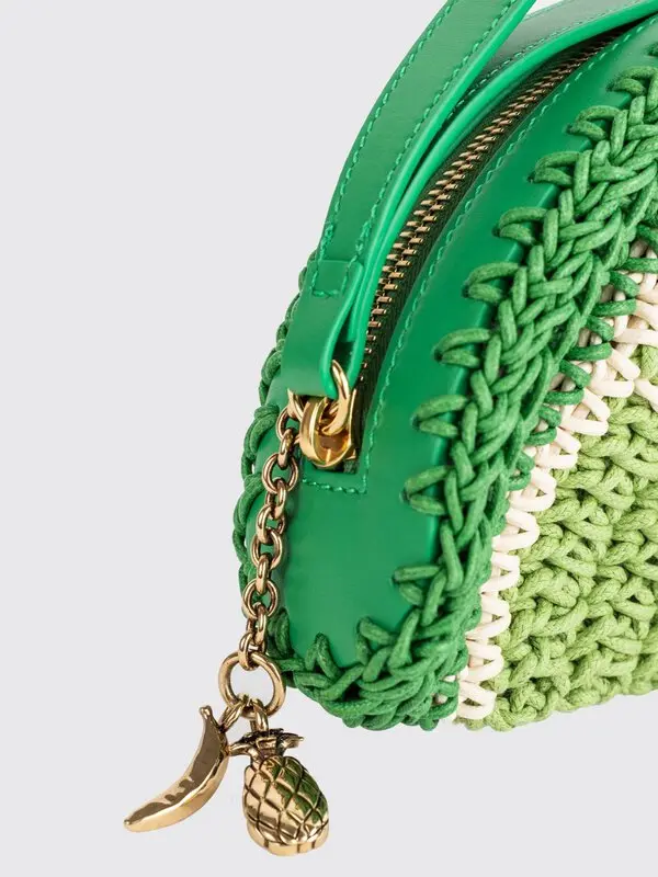 Chloé Tropicus Lime Slice Crochet Cotton Clutch - Green