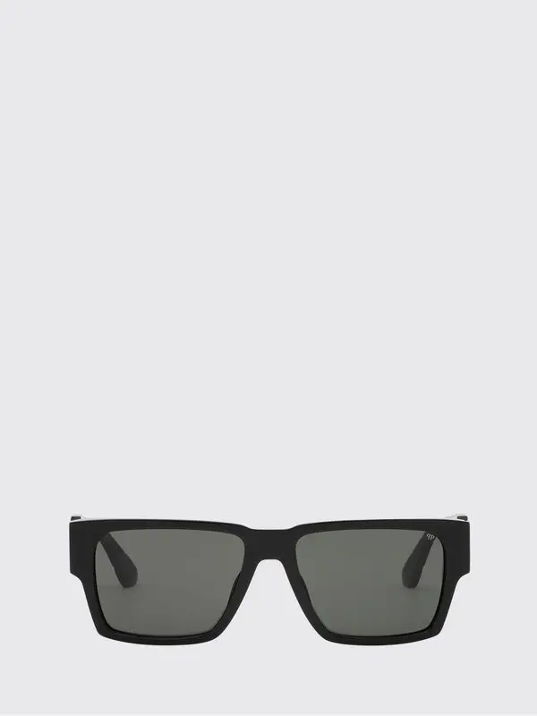 Philipp Plein Acetate Shield Sunglasses With Hexagon Logo - Black 1
