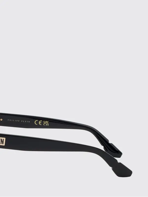 Philipp Plein Acetate Shield Sunglasses With Double Bridge - Black