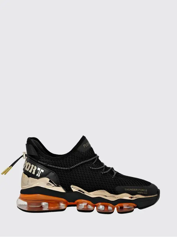 PLEIN SPORT Two-tone Mesh Low-top Trainers - Black 1