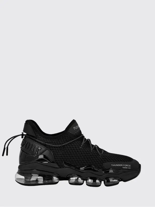 PLEIN SPORT Two-tone Mesh Low-top Trainers - Black