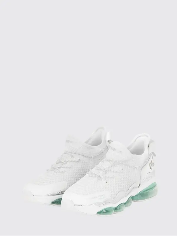 PLEIN SPORT Two-tone Mesh Low-top Trainers - White
