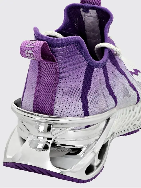 PLEIN SPORT The Lighting Edition Gen X 02 Trainers In Jersey With Chunky Sole - Lilac