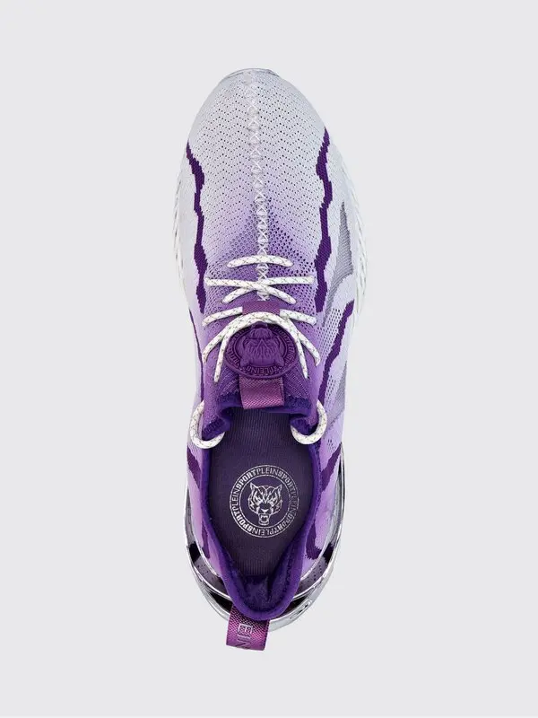 PLEIN SPORT The Lighting Edition Gen X 02 Trainers In Jersey With Chunky Sole - Lilac