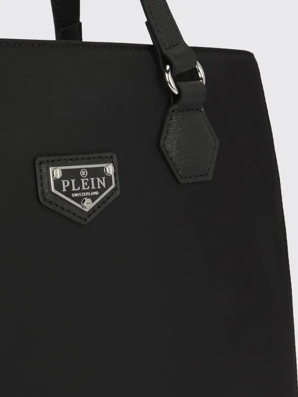 Philipp Plein Nylon Handbag With Double Handle And Removable Shoulder Strap