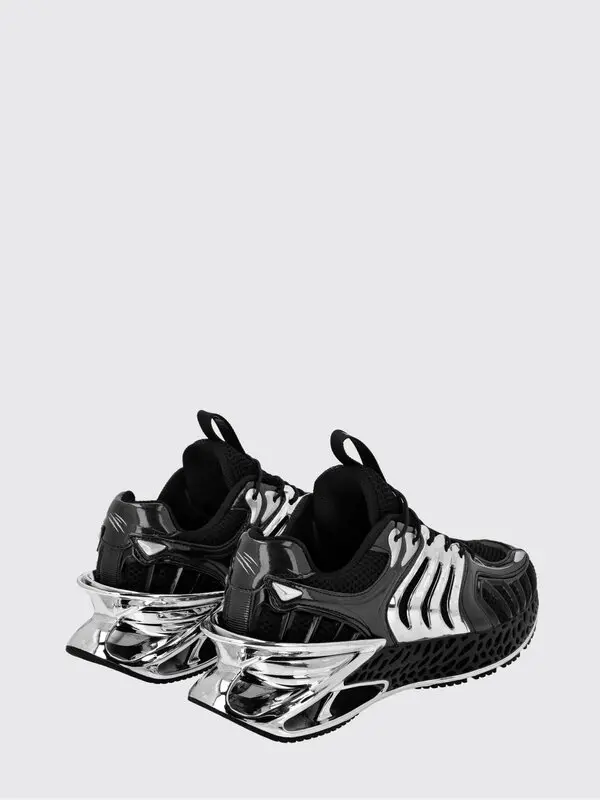 PLEIN SPORT Athletic Sneakers With Sculptural Detailing - Black 1