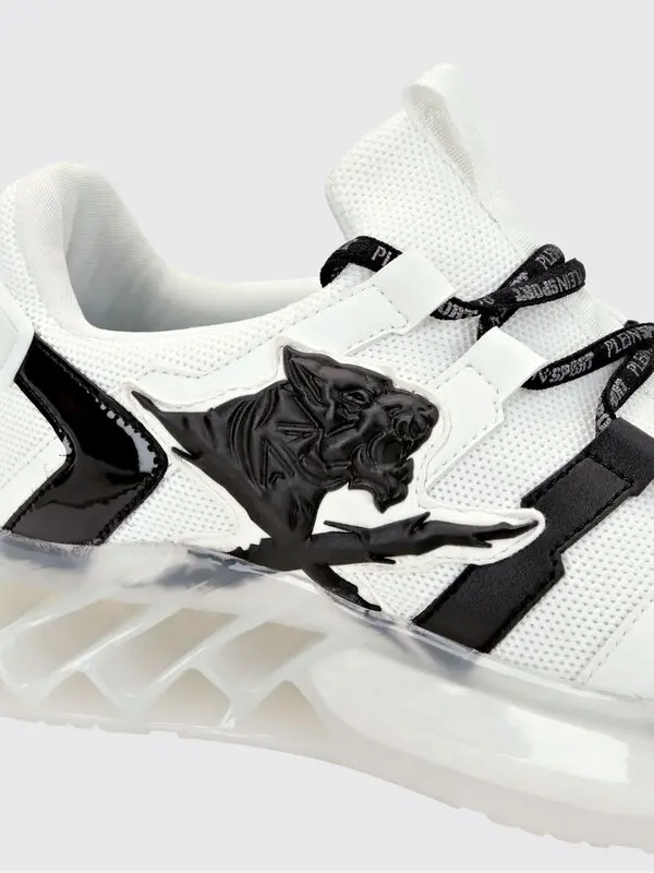 PLEIN SPORT Philipp Plein Runner Tiger Bi-abstract Print Mesh Sneakers