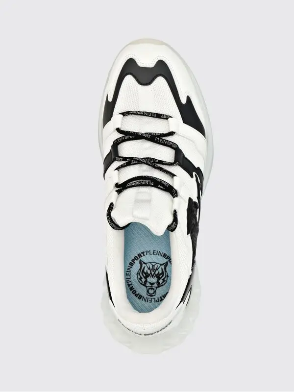 PLEIN SPORT Philipp Plein Runner Tiger Bi-abstract Print Mesh Sneakers