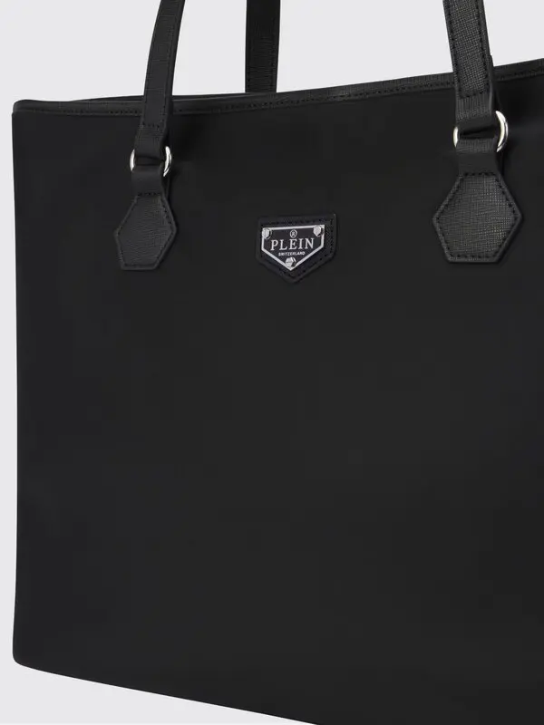 Philipp Plein Nylon Tote Bag With Double Handle And Removable Inner Pouch