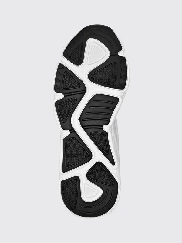PLEIN SPORT Low-top Leather And Mesh Monogram Sneakers - White 1