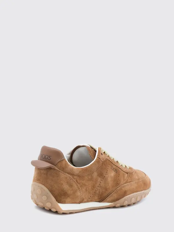 TOD'S Suede Low-top Sneakers With Gommini And Embossed Logo