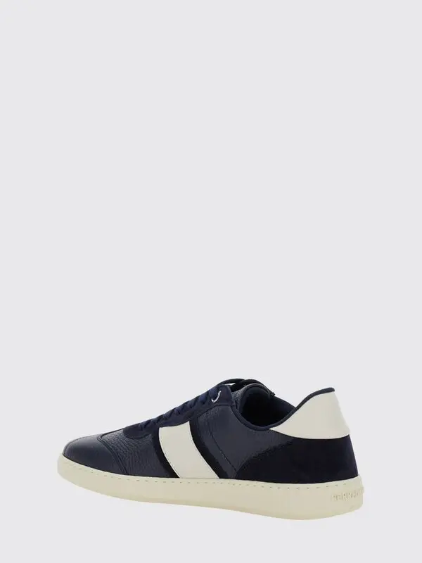 FERRAGAMO Two-tone Leather Low-top Trainers