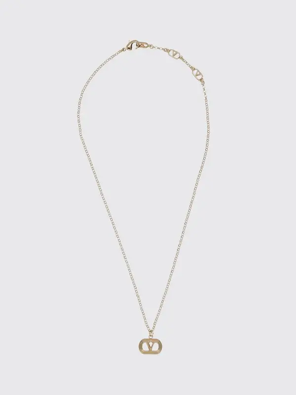 Valentino Garavani Vlogo Signature Sliding Pendant Necklace - Bronze