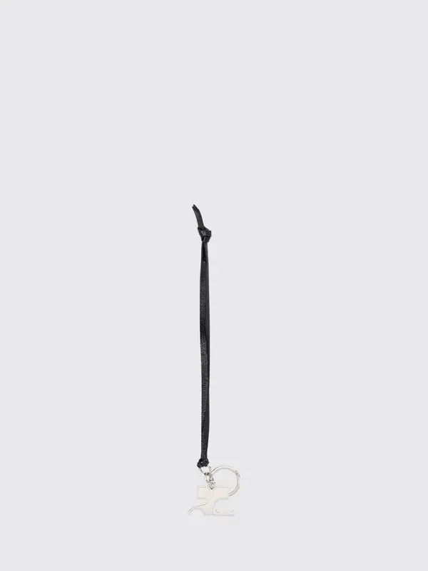 COURREGES Logo Keychain - Black