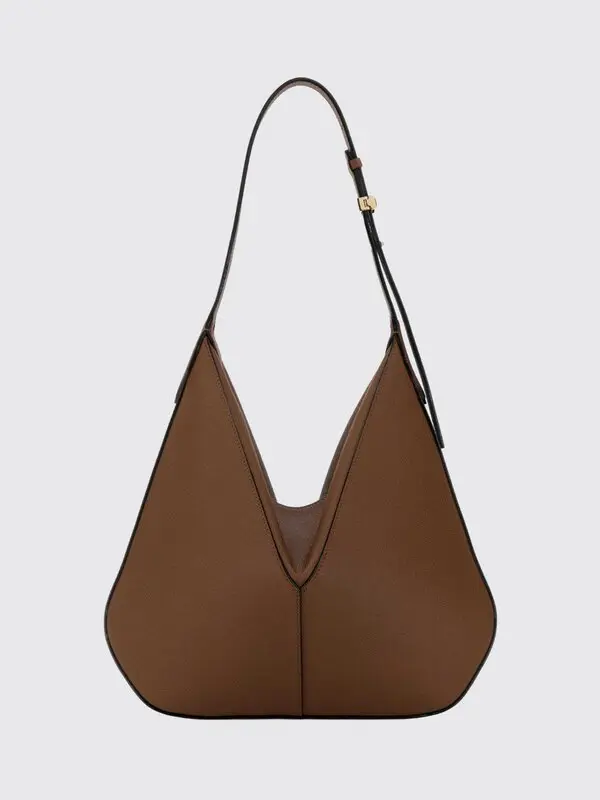 VALEXTRA Vivi Grained Leather Hobo Bag With Adjustable Handle - Brown
