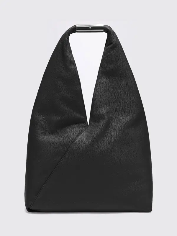 MAISON MARGIELA Japanese Grained Leather Shoulder Bag - Black