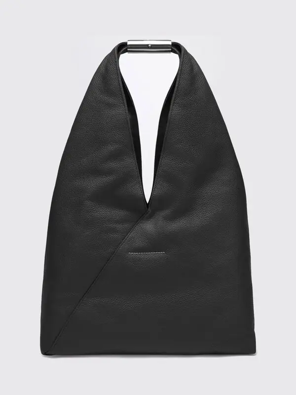 MAISON MARGIELA Japanese Grained Leather Shoulder Bag - Black