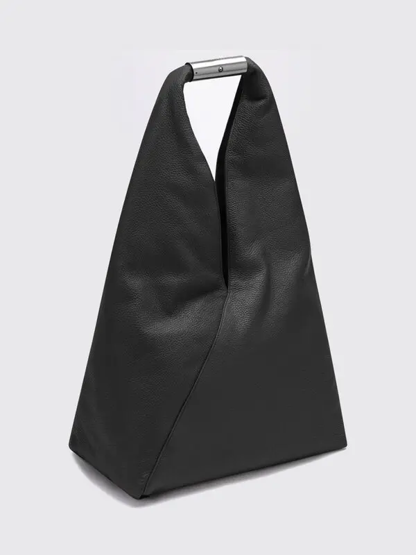 MAISON MARGIELA Japanese Grained Leather Shoulder Bag - Black