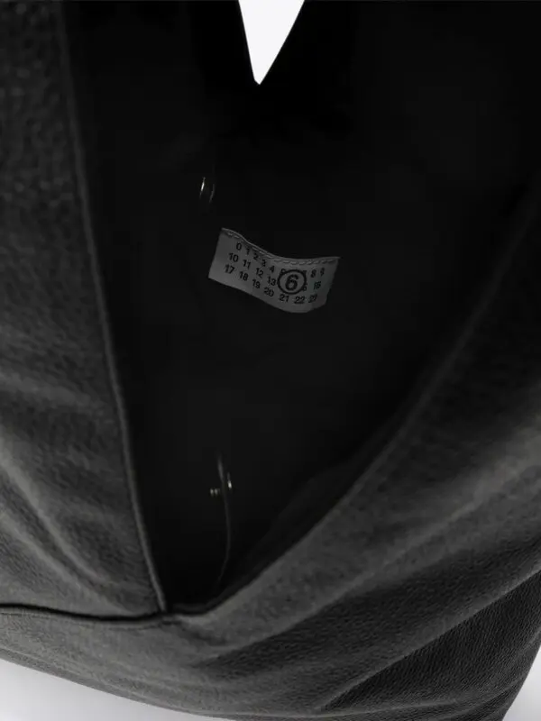 MAISON MARGIELA Japanese Grained Leather Shoulder Bag - Black