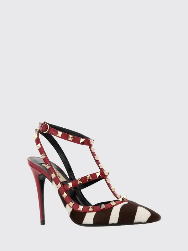 Valentino Garavani Studded T-strap Pumps - White