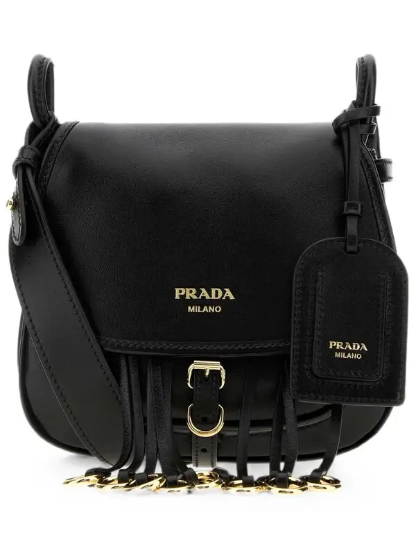 Prada Crossbody Satchel Bag With Fringes