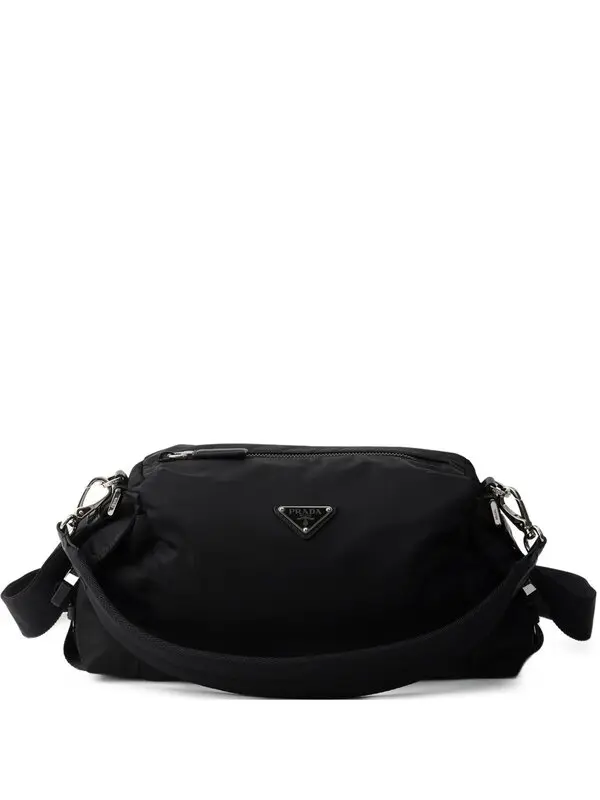Prada Explore Bag In Re-nylon And Leather - Black