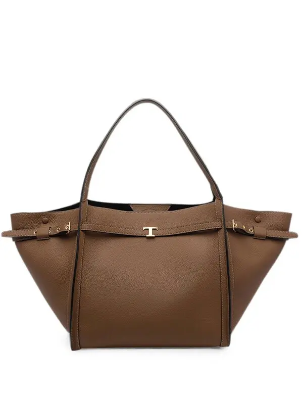 TOD`S Tod's Medium T Signature Leather Shopping Bag