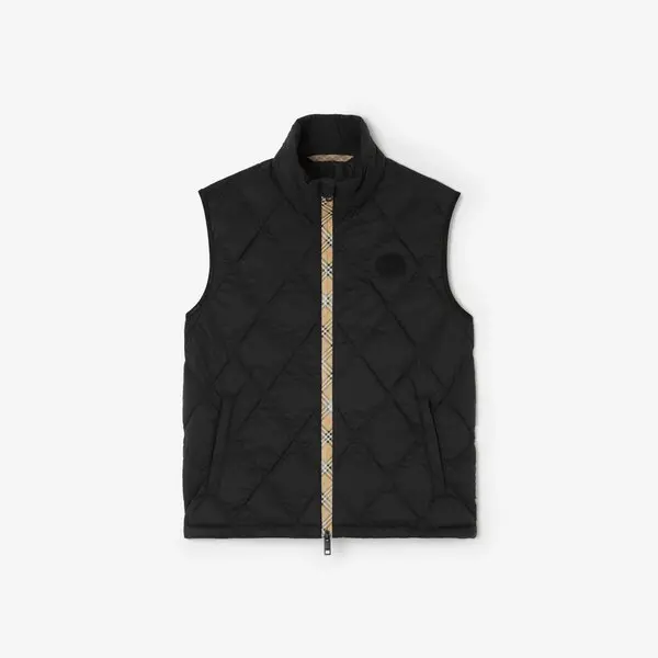 Burberry Packable Quilted Nylon Acresford Gilet - Black