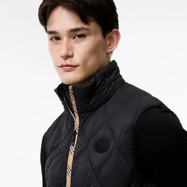 Burberry Packable Quilted Nylon Acresford Gilet - Black