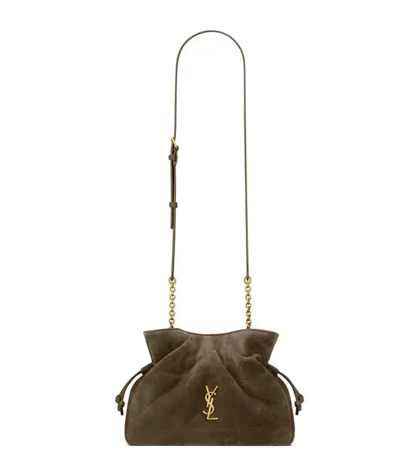Saint Laurent Suede Jamie Shoulder Bag - Green