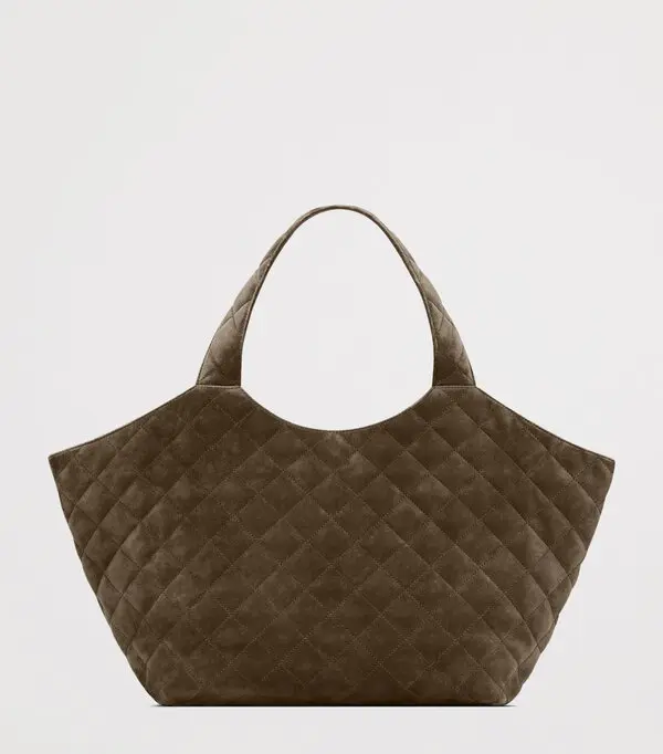Saint Laurent Medium Suede Icare Tote Bag