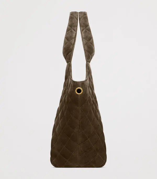Saint Laurent Medium Suede Icare Tote Bag