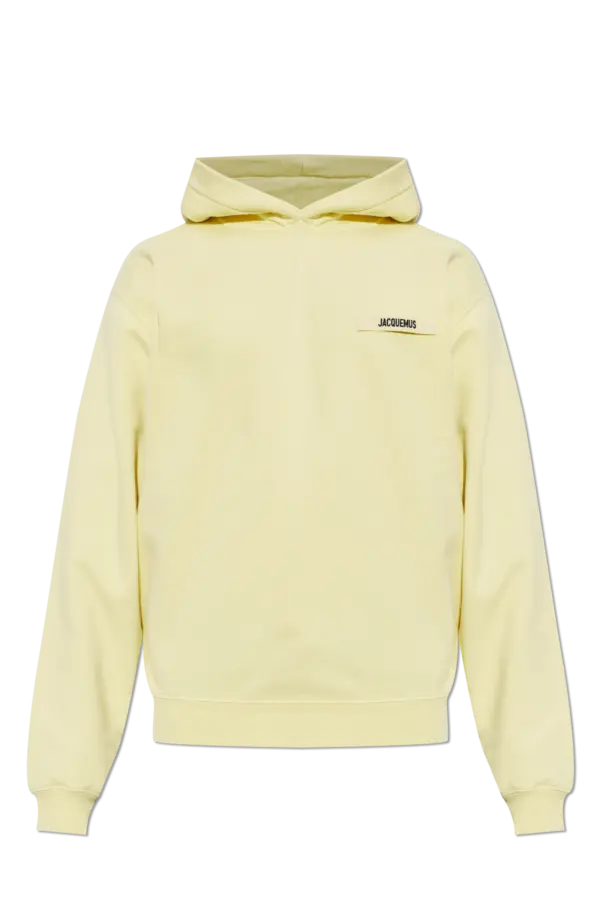 Jacquemus Sweatshirt With Logo Patch - Yellow