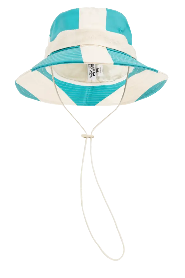 Mcm X Dj Khaled Bucket Hat With Geometric Pattern - Blue