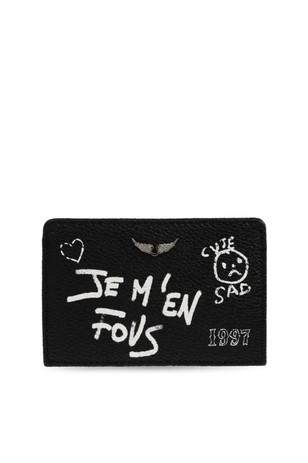 Zadig&Voltaire Card Case For ‘zv Pass Arty Tag - Black