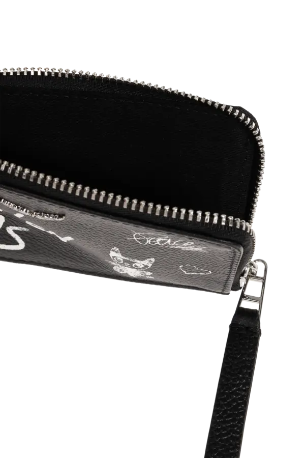 Zadig&Voltaire Leather Card Holder With Logo - Black