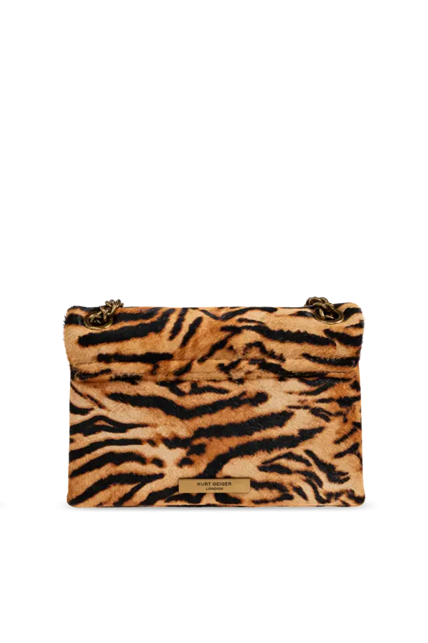 Kurt Geiger Mini Kensington Shoulder Bag With Tiger Print