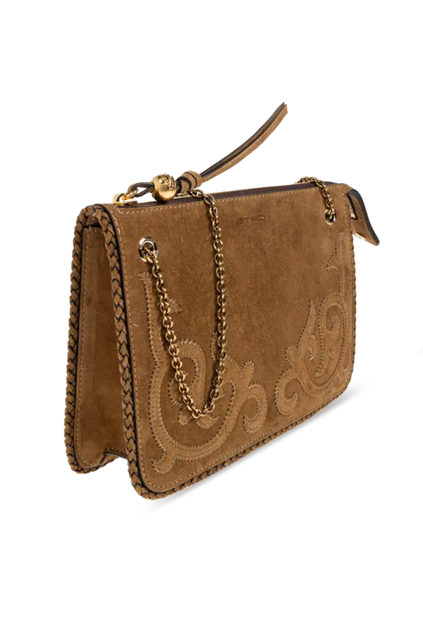 Etro Suede Bag With Logo