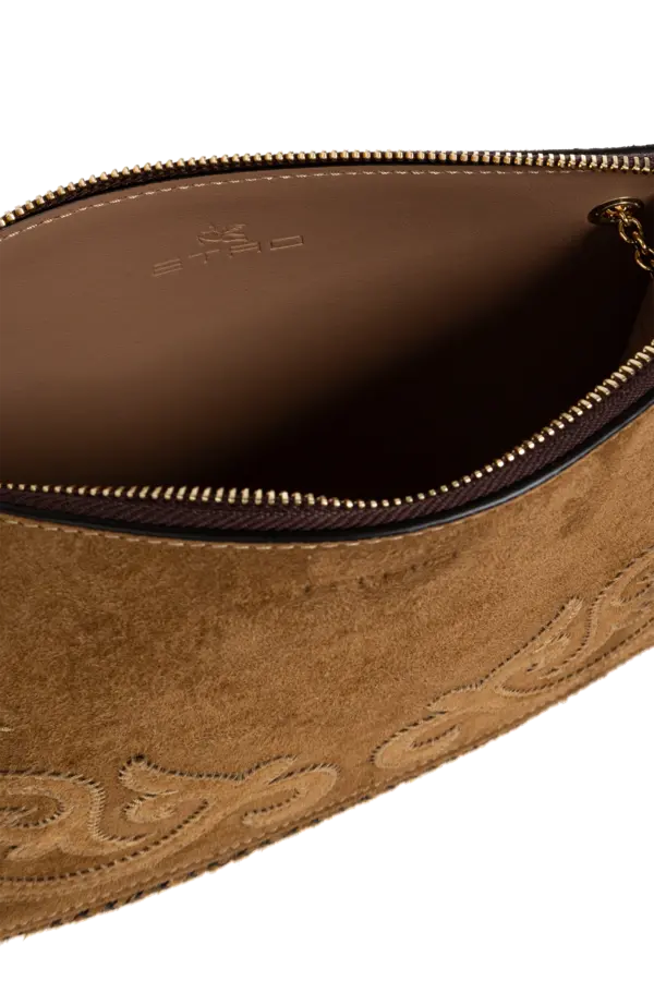 Etro Suede Bag With Logo