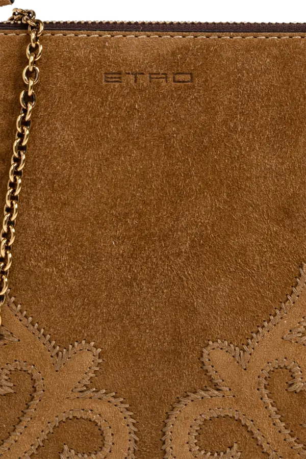 Etro Suede Bag With Logo