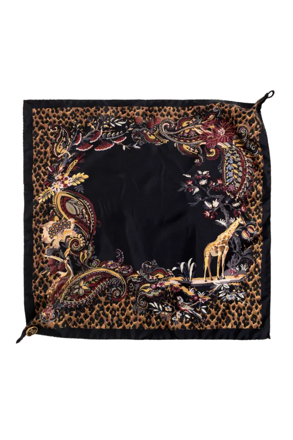 Etro Silk Scarf - Black