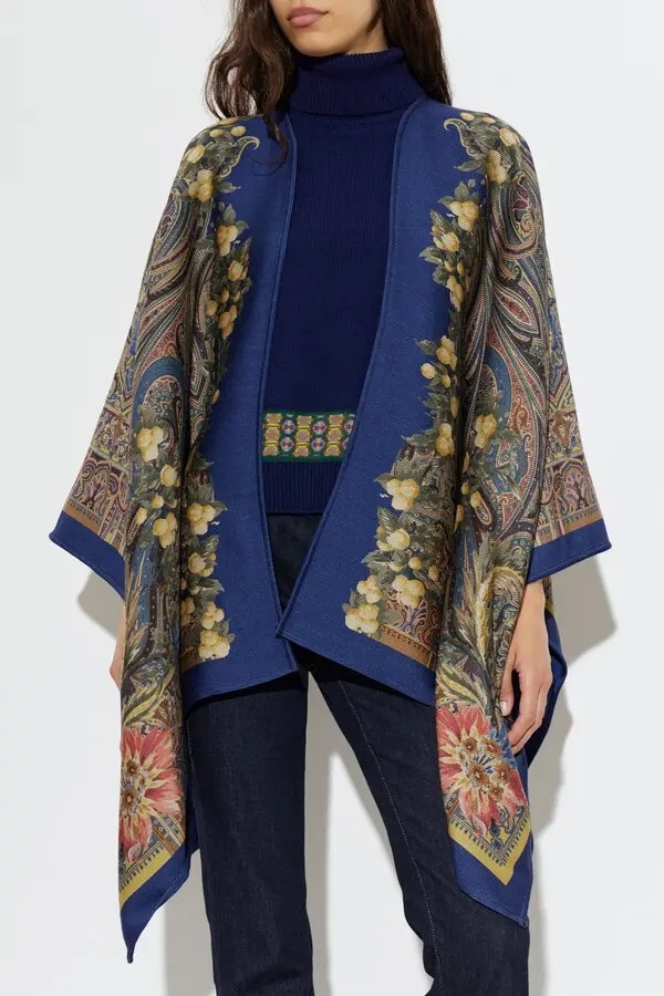 Etro Wool Poncho