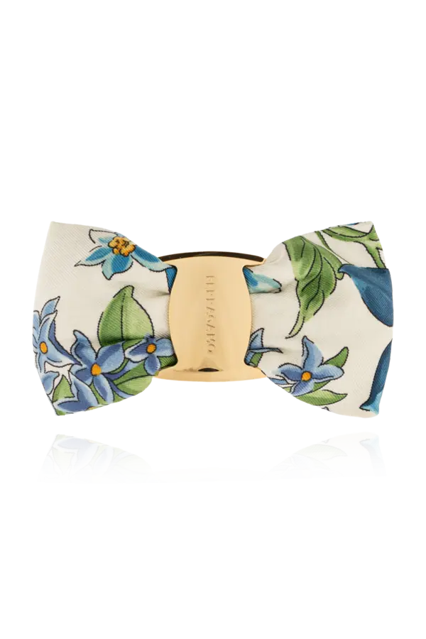 FERRAGAMO Hair Clip With Floral Motif - Multicolour