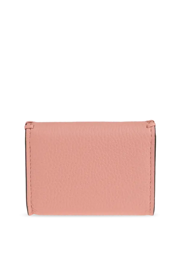 Michael Kors Leather Card Holder With Logo
