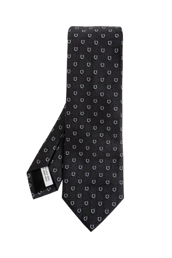 FERRAGAMO Silk Tie - Grey