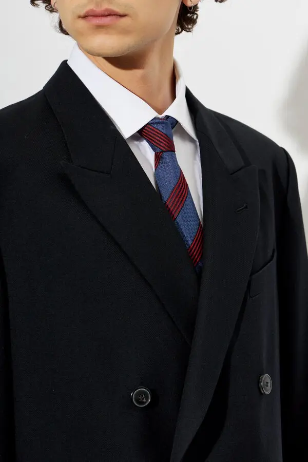 FERRAGAMO Silk Tie - Navy Blue