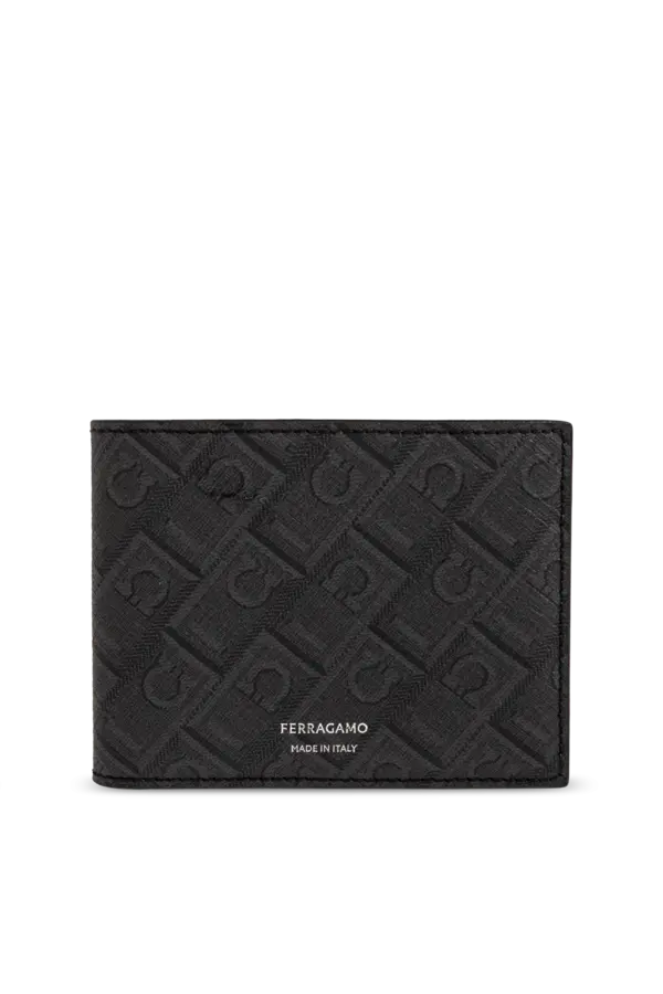 FERRAGAMO Leather Wallet - Grey
