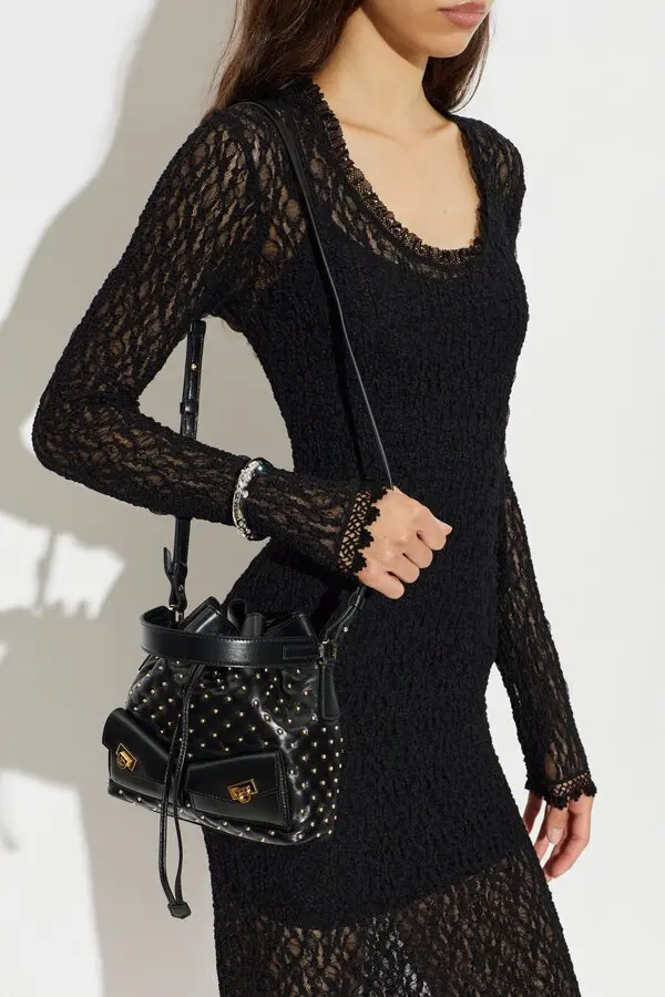 FERRAGAMO Leather Bag `drawstring