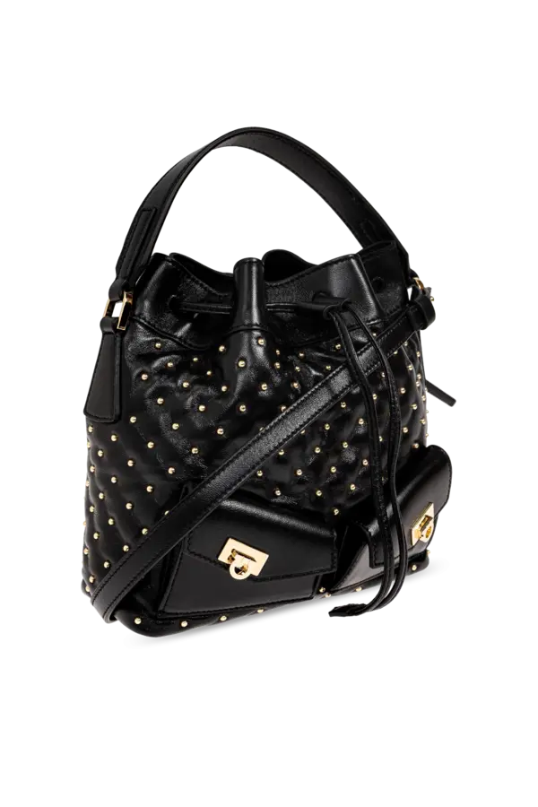 FERRAGAMO Leather Bag `drawstring