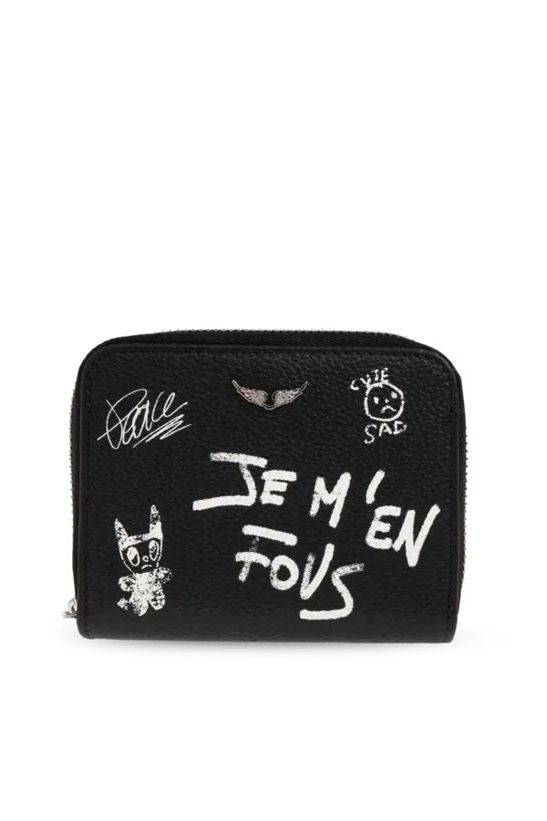 Zadig&Voltaire Zv Arty Tag Mini’ Wallet - Black